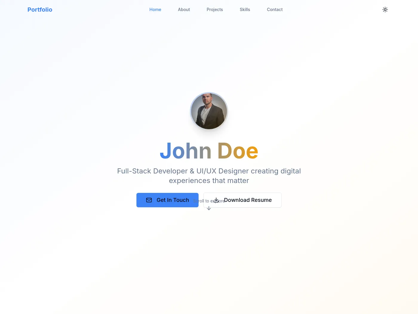 Personal Portfolio Website