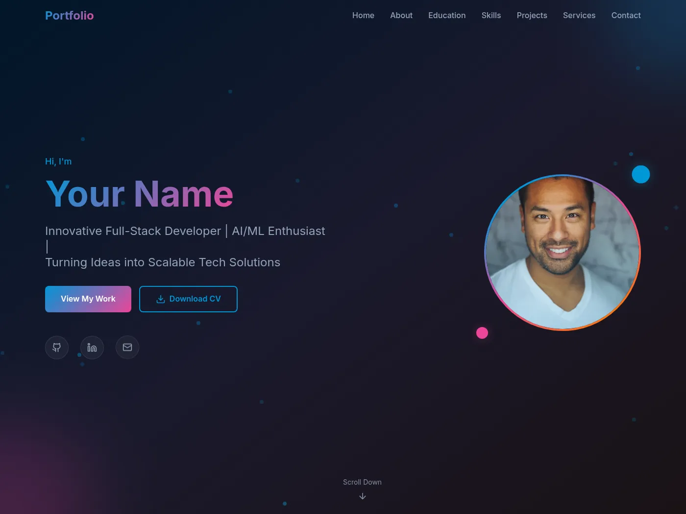 Personal Portfolio Website for Developers