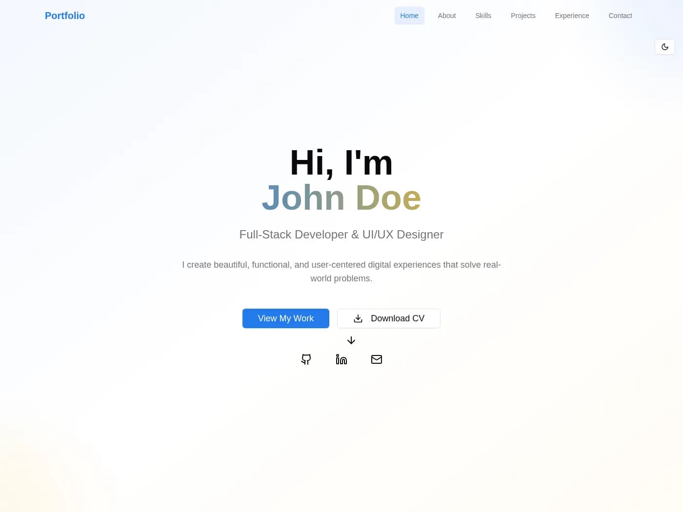 Personal Portfolio Website