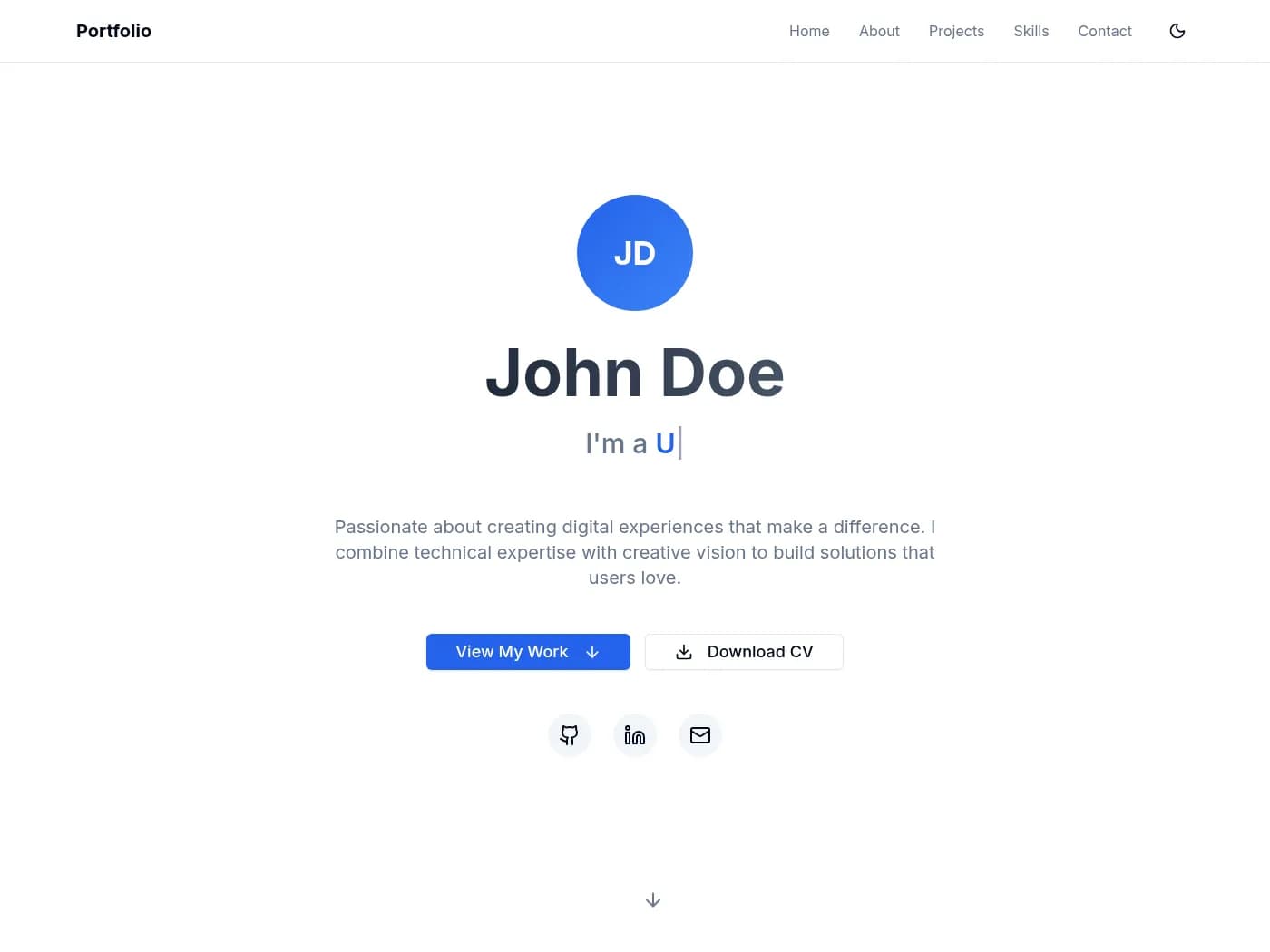 Personal Portfolio Website