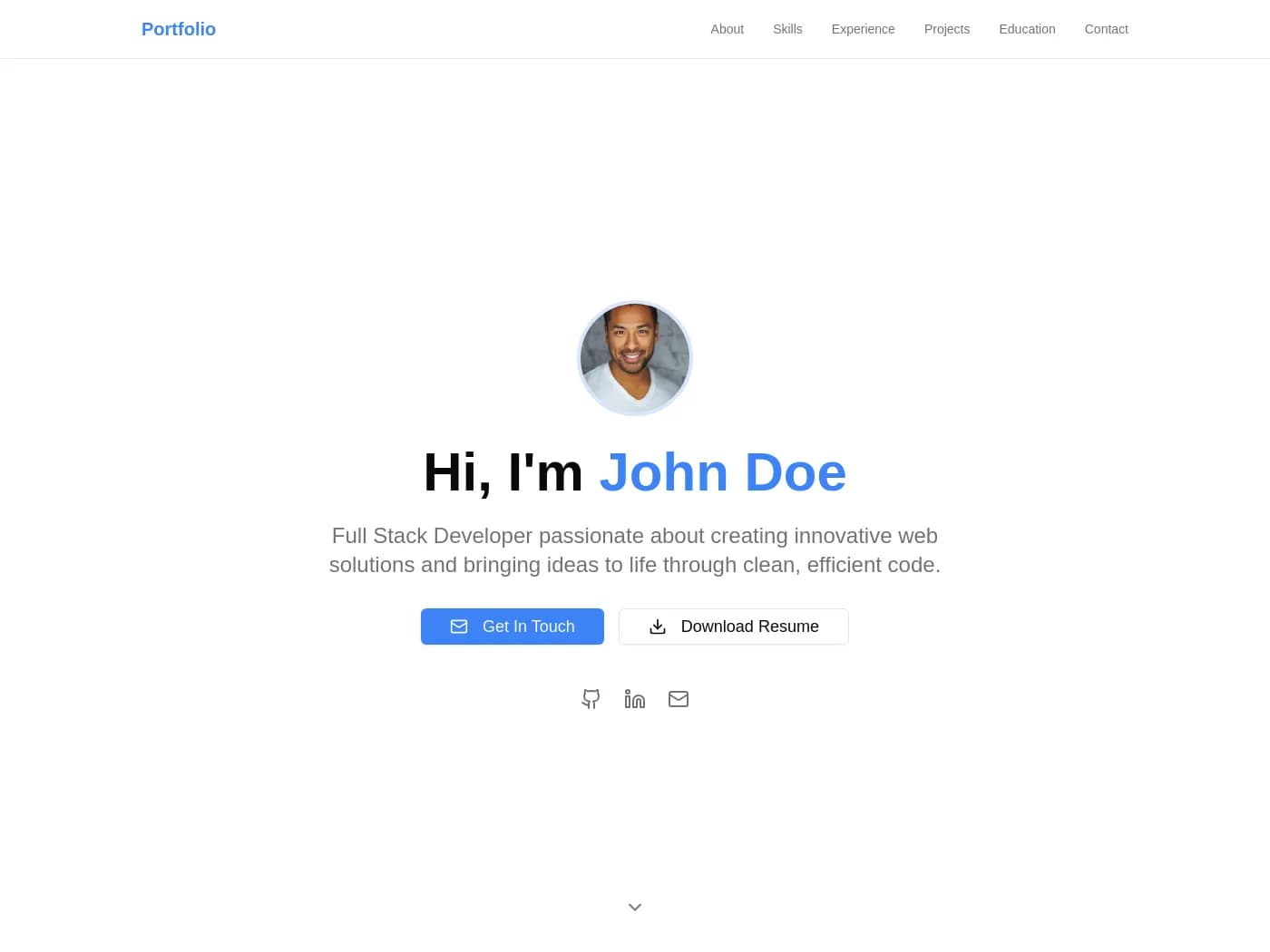 Personal Resume Website