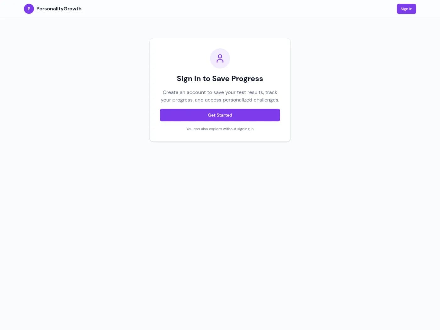 Personality Growth & Improvement App
