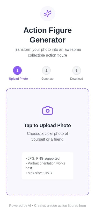 Personalized Action Figure Generator App for Beginners