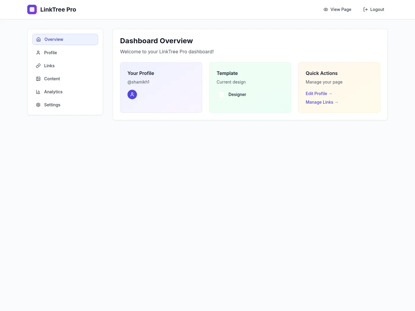 Personalized Link Page Platform on WordPress
