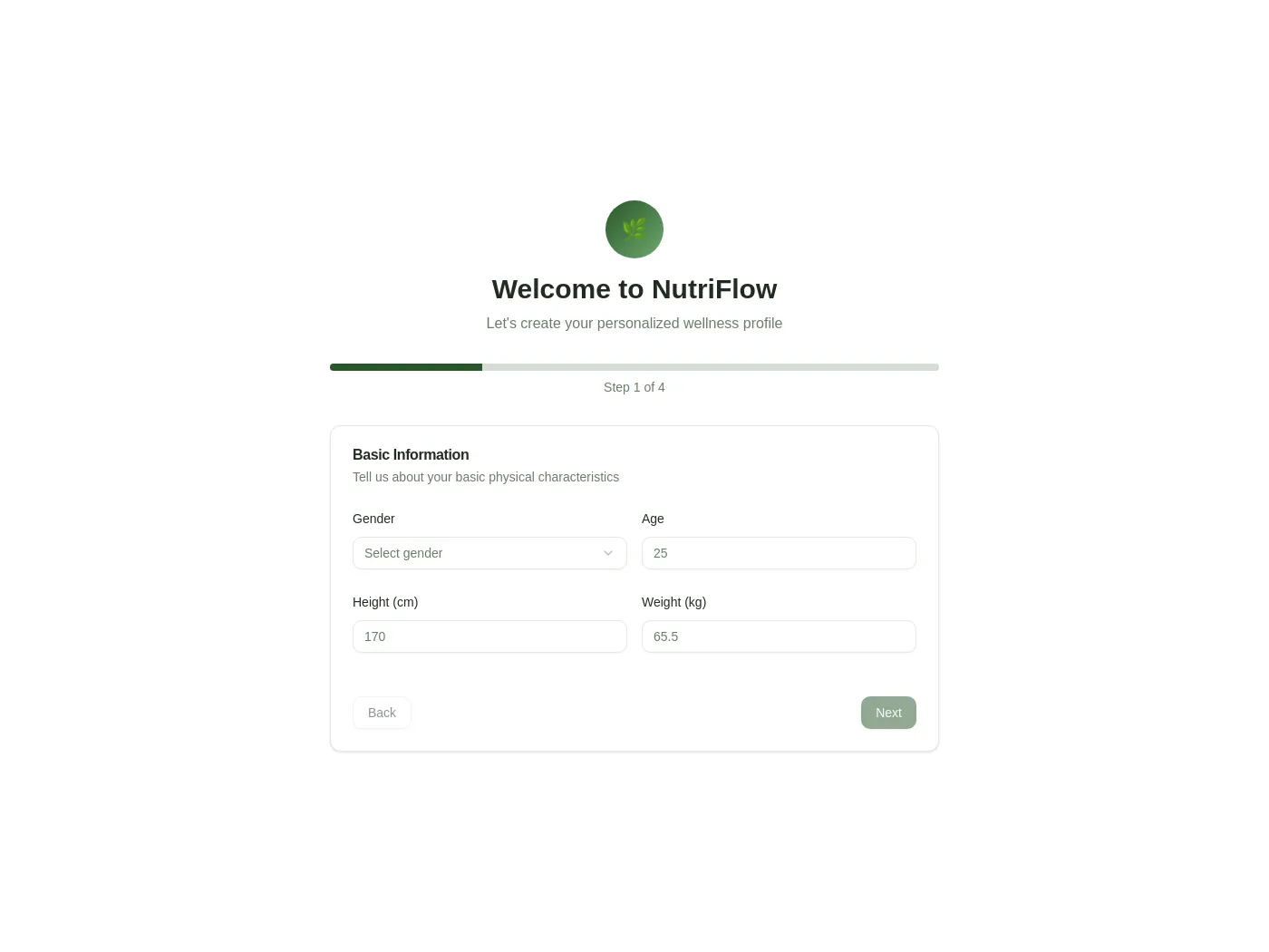 Personalized Meal & Exercise Planner for Wellness and Fertility