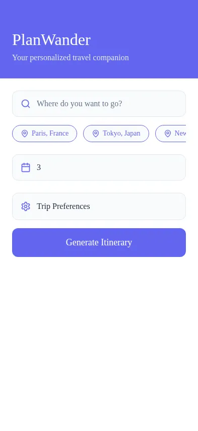 Personalized Travel Itinerary Mobile App for Tech-Savvy Adventurers