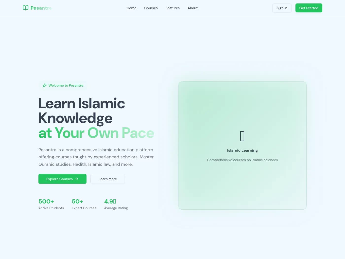 Pesantre Educational Website