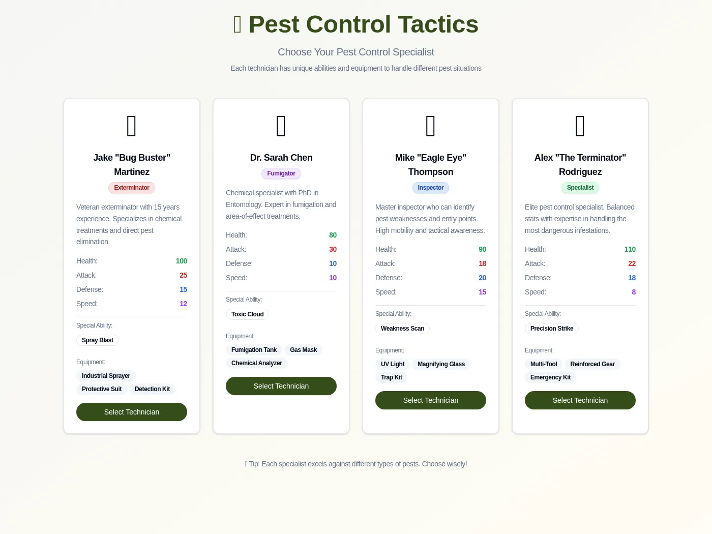 Pest Control Tactics: Turn-Based Shump Game
