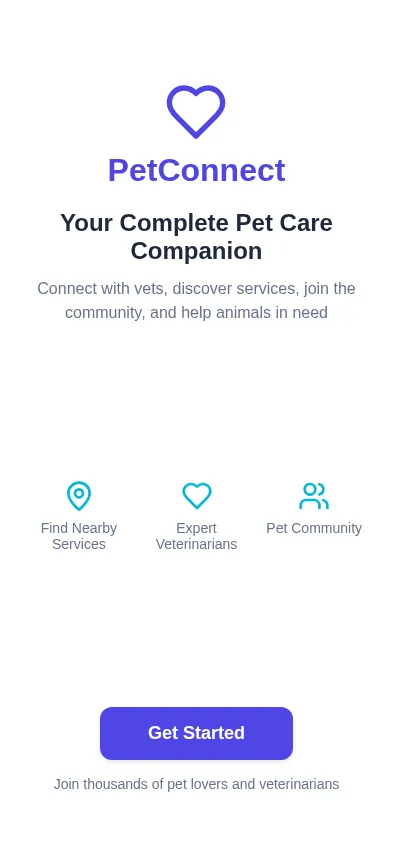PetConnect: All-in-One Mobile App for Pet Owners and Vets