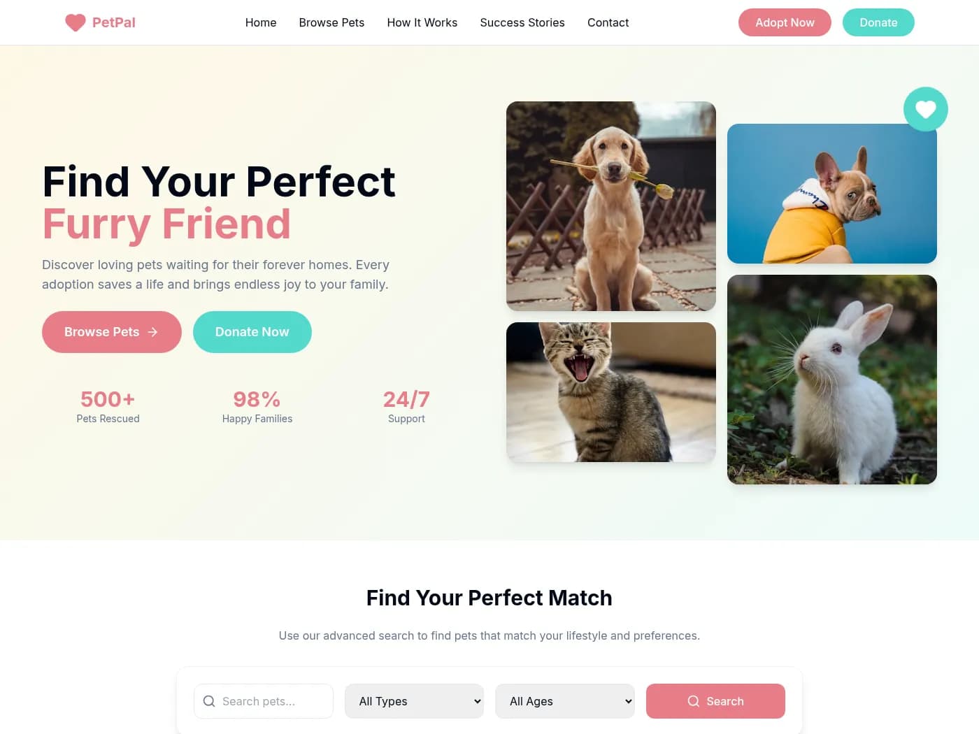 PetPal: Modern Pet Adoption Platform