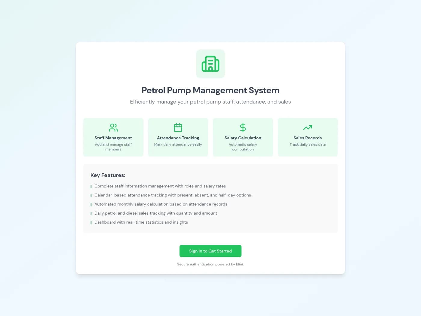 Petrol Pump Staff Management and Sales Tracker