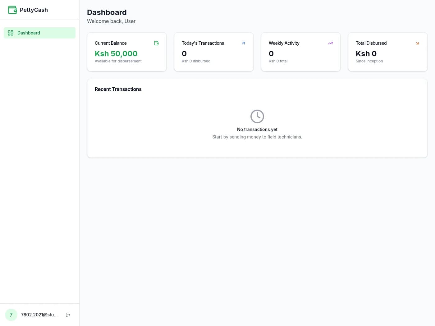 Petty Cash M-Pesa Management System