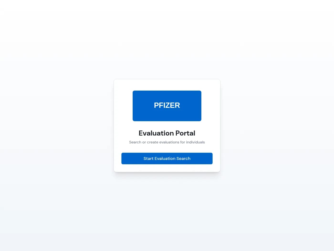 Pfizer Eval Portal