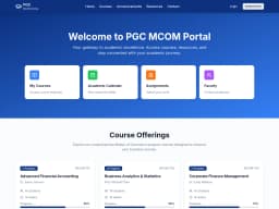 PGC MCOM Portal Clone