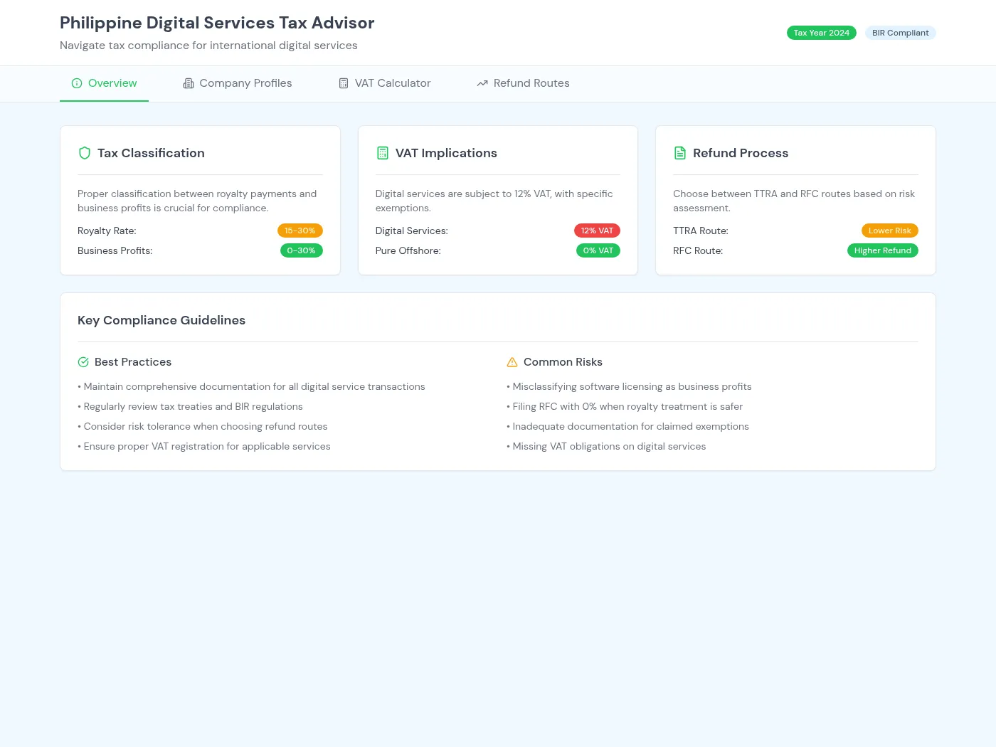 Philippine Digital Services Tax Compliance Advisor