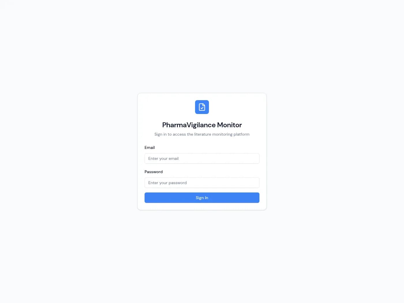 PharmaVigilance Literature Monitor & Audit Platform