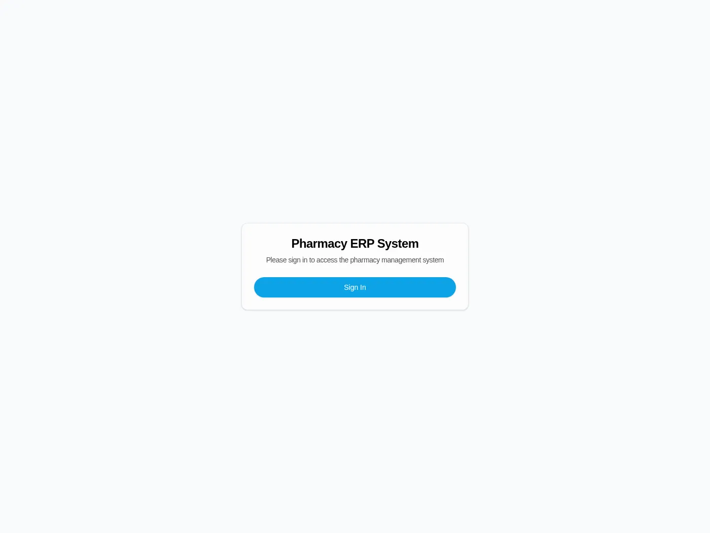 Pharmacy ERP Management System