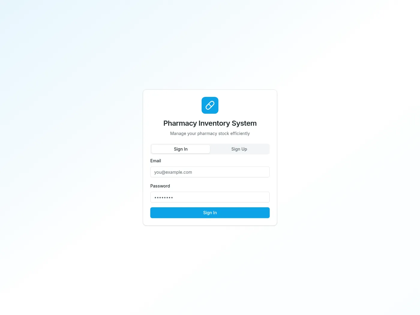 Pharmacy Inventory Management System