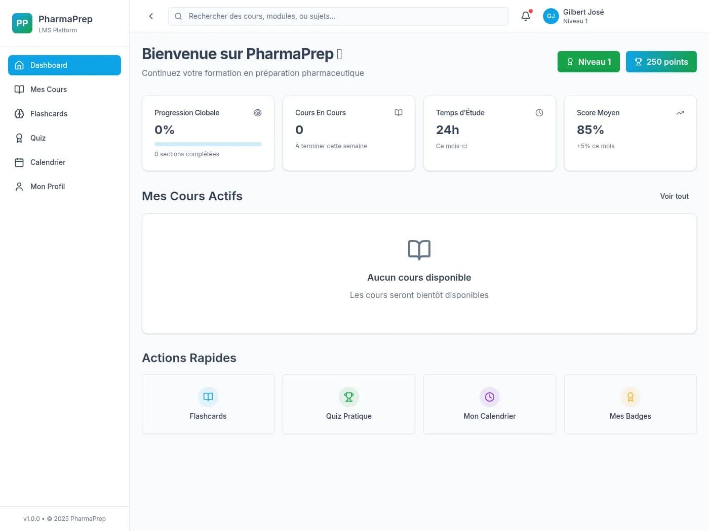 PharmaPrep LMS – Plateforme éducative innovante pour préparateurs en pharmacie