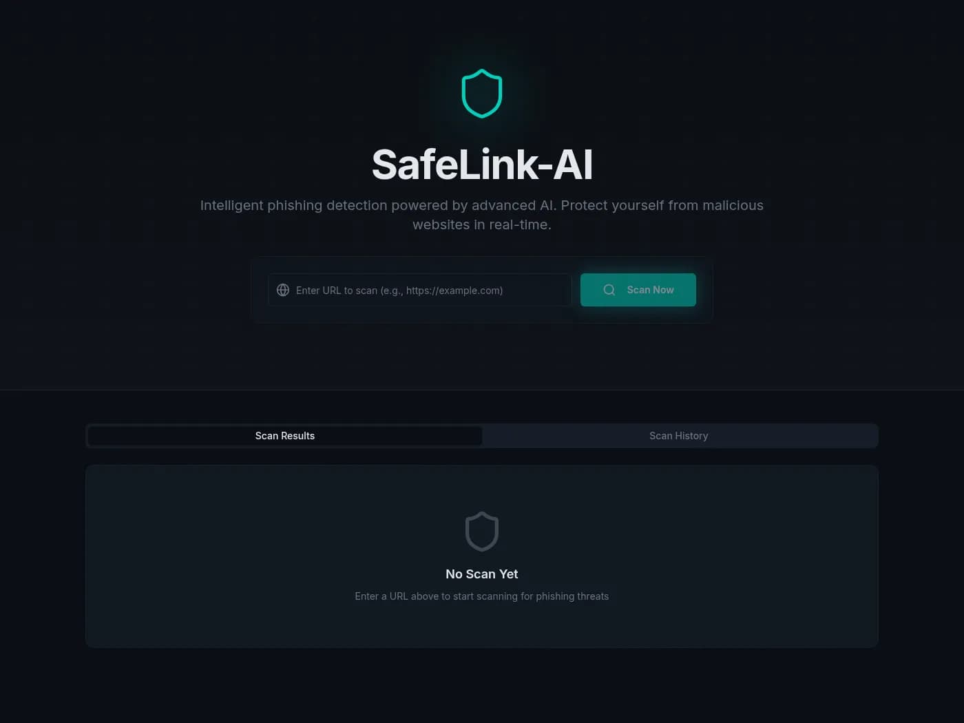 PhishGuard: Modern AI-Powered Phishing Detection Dashboard
