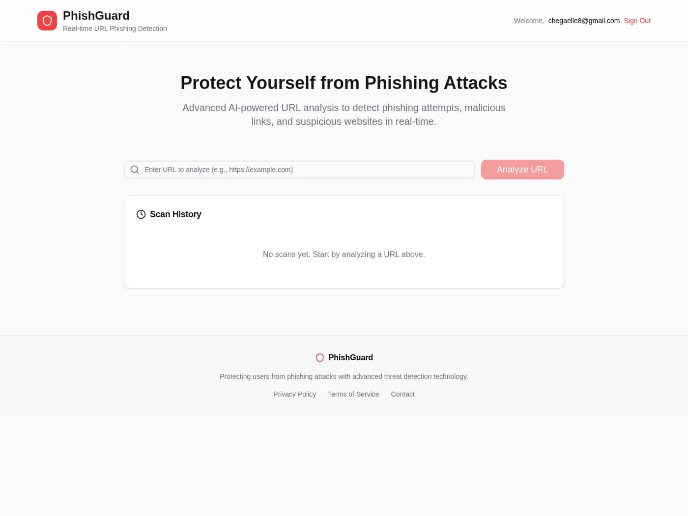 PhishGuard: Real-time URL Phishing Detection Tool