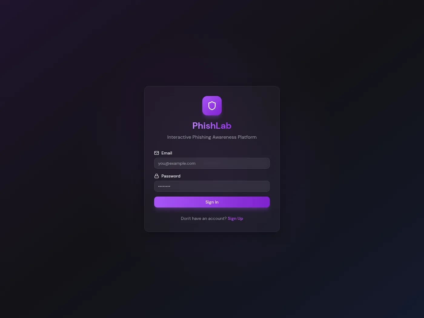 PhishLab: Interactive Phishing Awareness & Simulation Platform