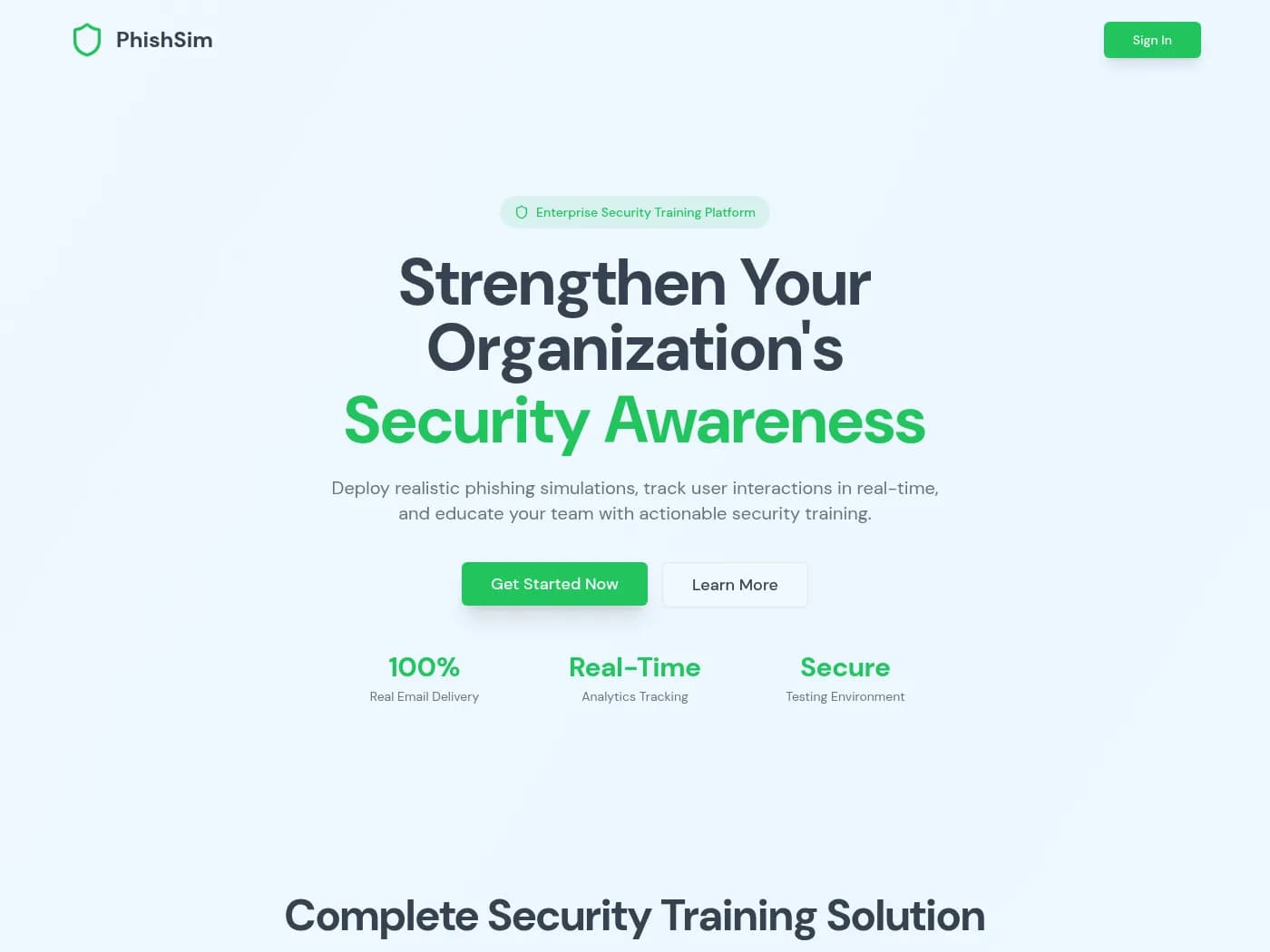 PhishSim: Realistic Web-based Phishing Simulation & Analytics Platform