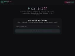 PhishSniff – Real-Time Browser-Based Phishing Detection SaaS