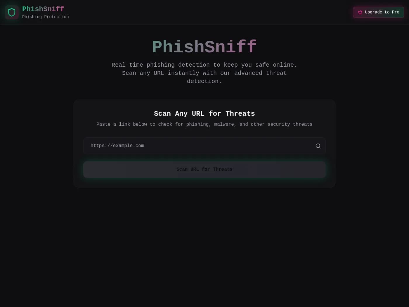 PhishSniff – Real-Time Browser-Based Phishing Detection SaaS
