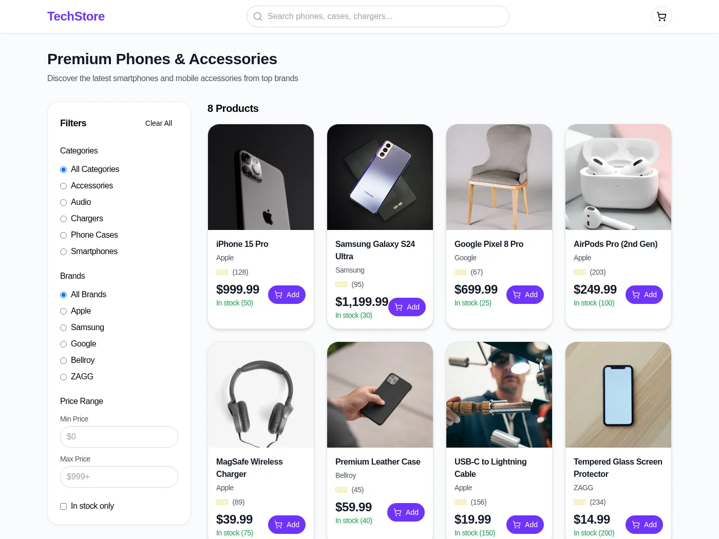 Phone and Accessories Sale App