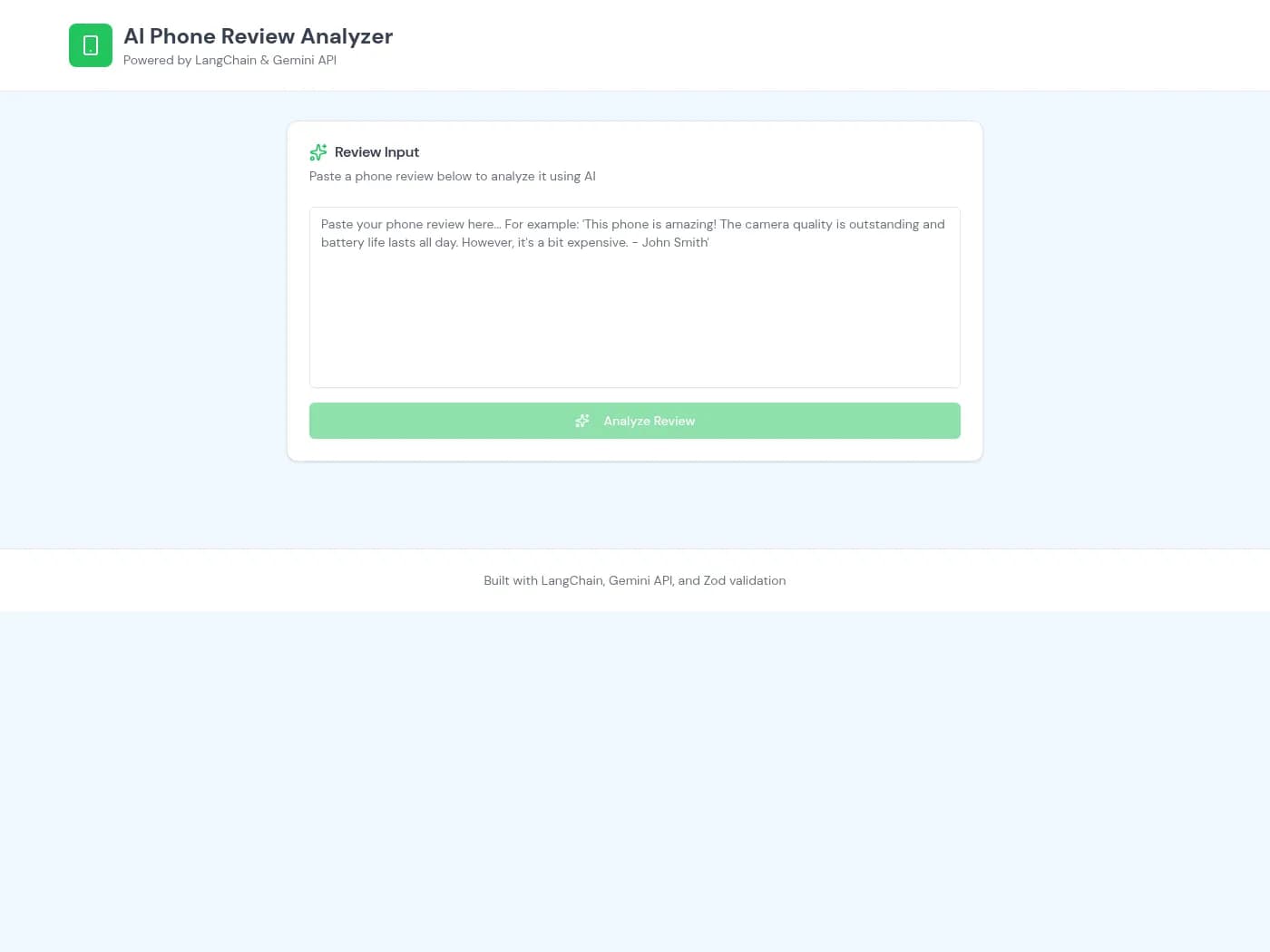 AI-Powered Phone Review Analyzer