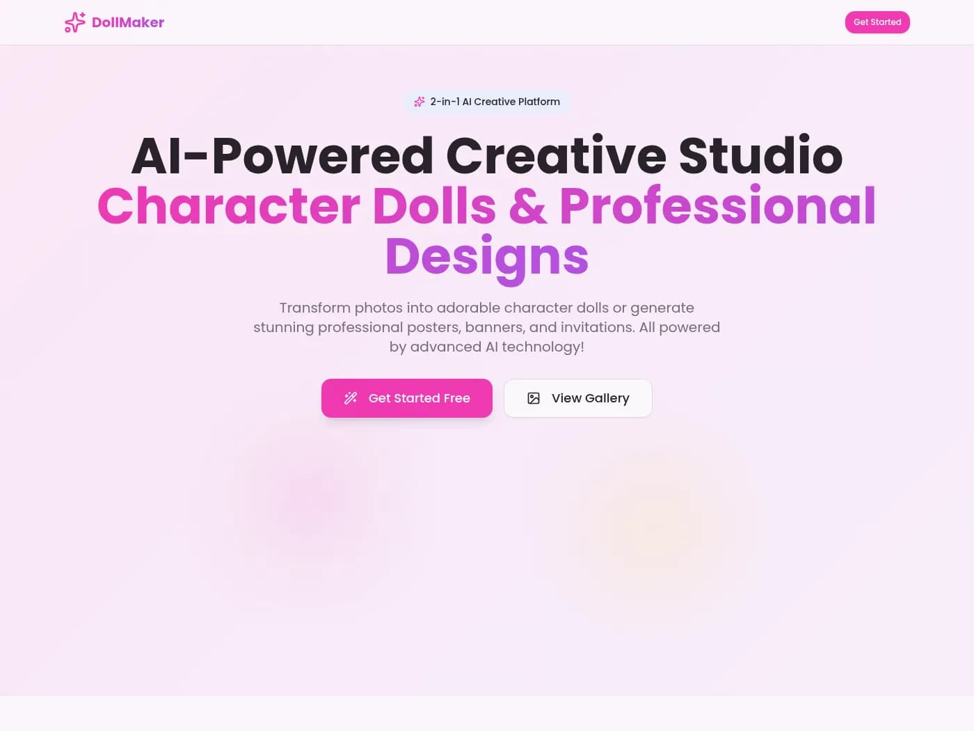 Photo-to-Character Doll SaaS Platform
