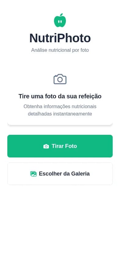 Photo-Based Nutrition Mobile App
