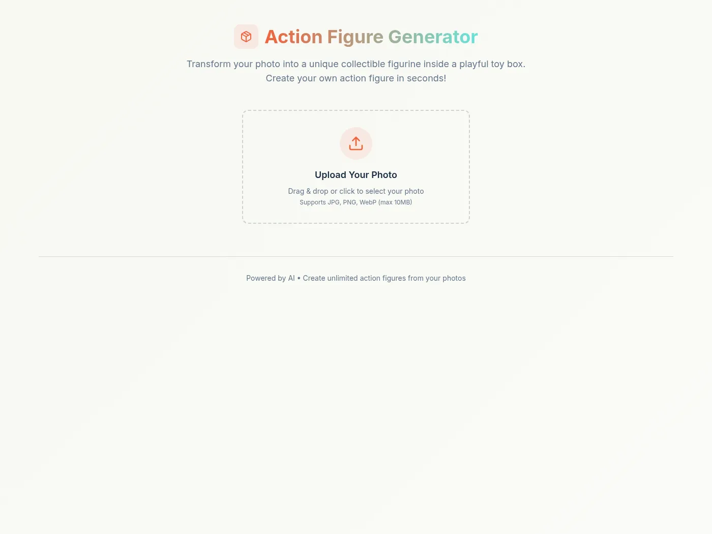 Photo to Collectible Action Figure App