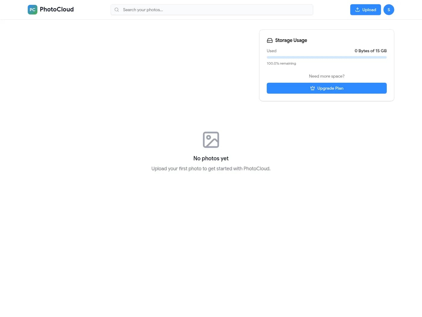 PhotoCloud: A Google Photos Style SaaS Photo Storage Platform
