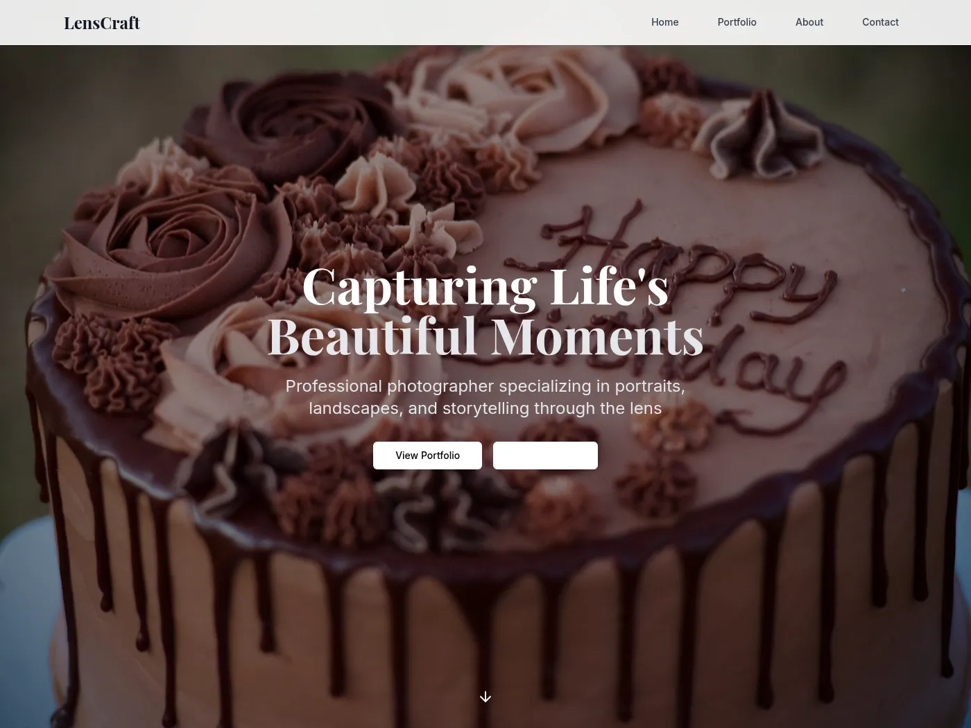 LensCraft: Photographer Portfolio Website