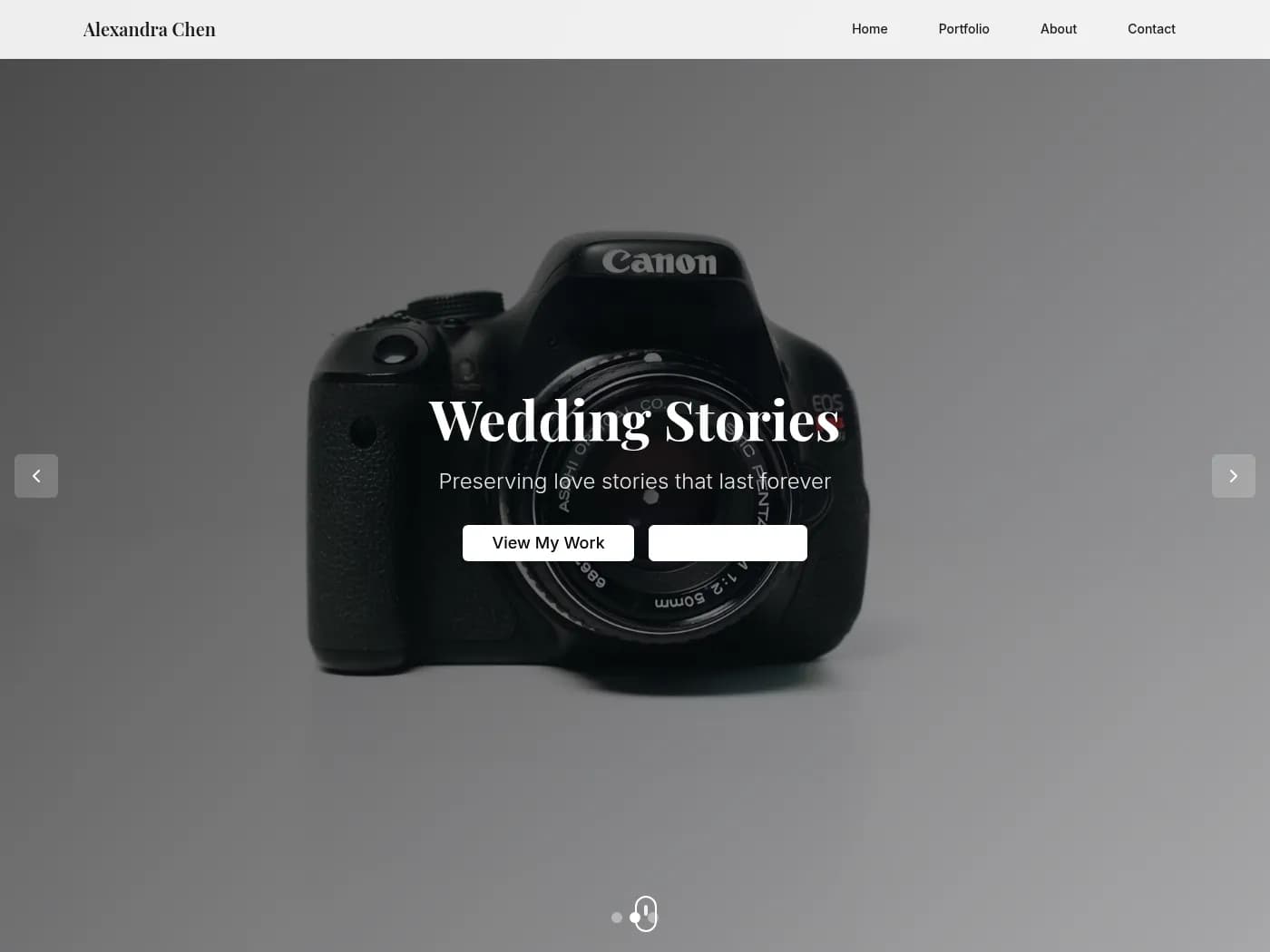 Photographer Portfolio Website