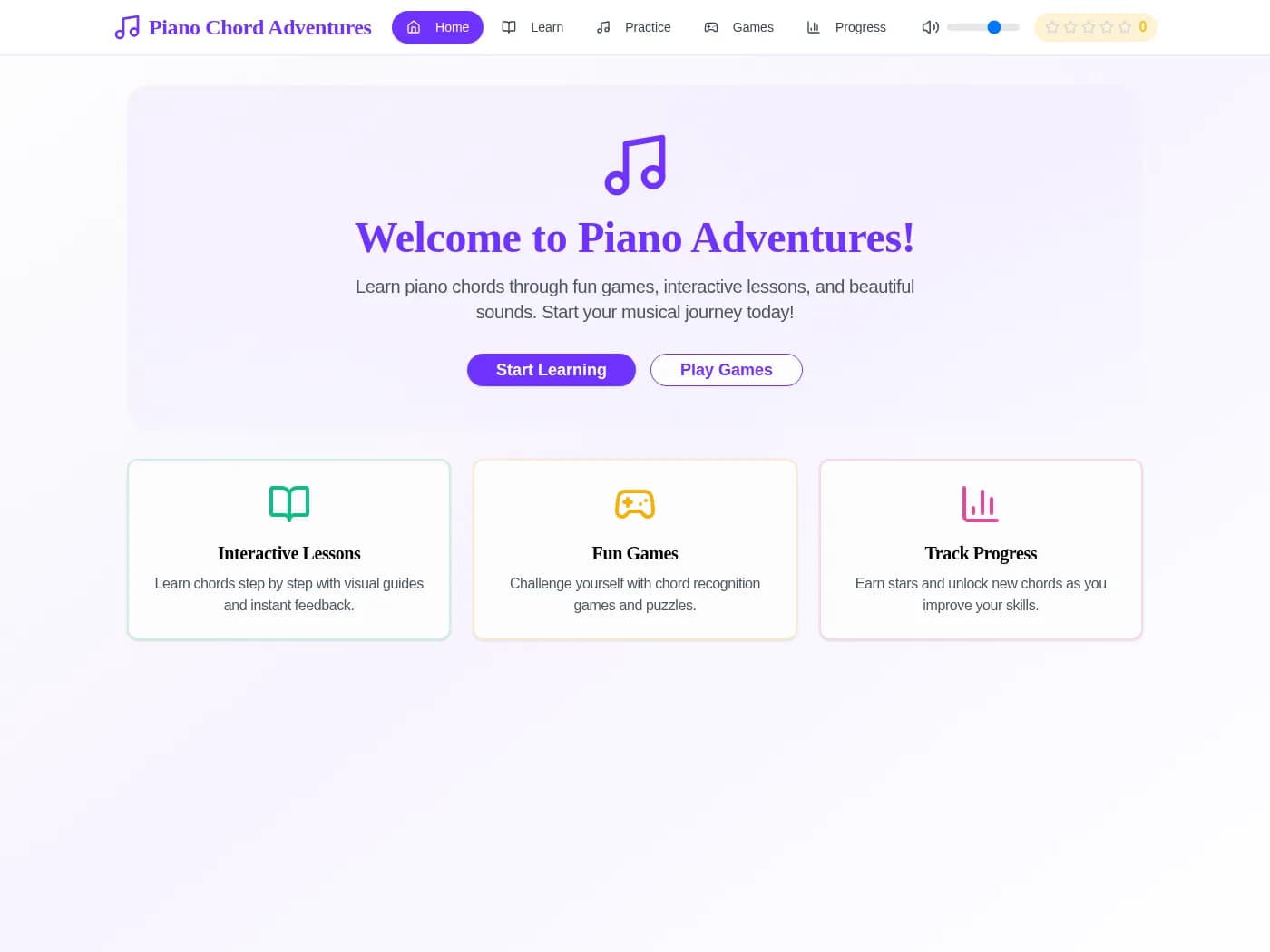 Piano Chord Adventures for Kids