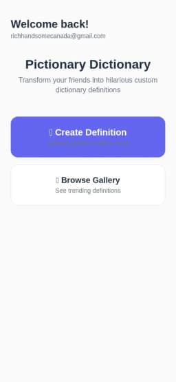 Pictionary Dictionary: Viral AI-Powered Photo-to-Definition Mobile App