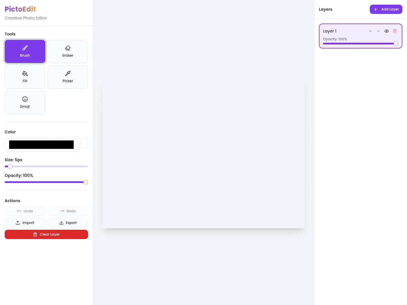 PictoEdit: Kid-Friendly Offline Photo Editor