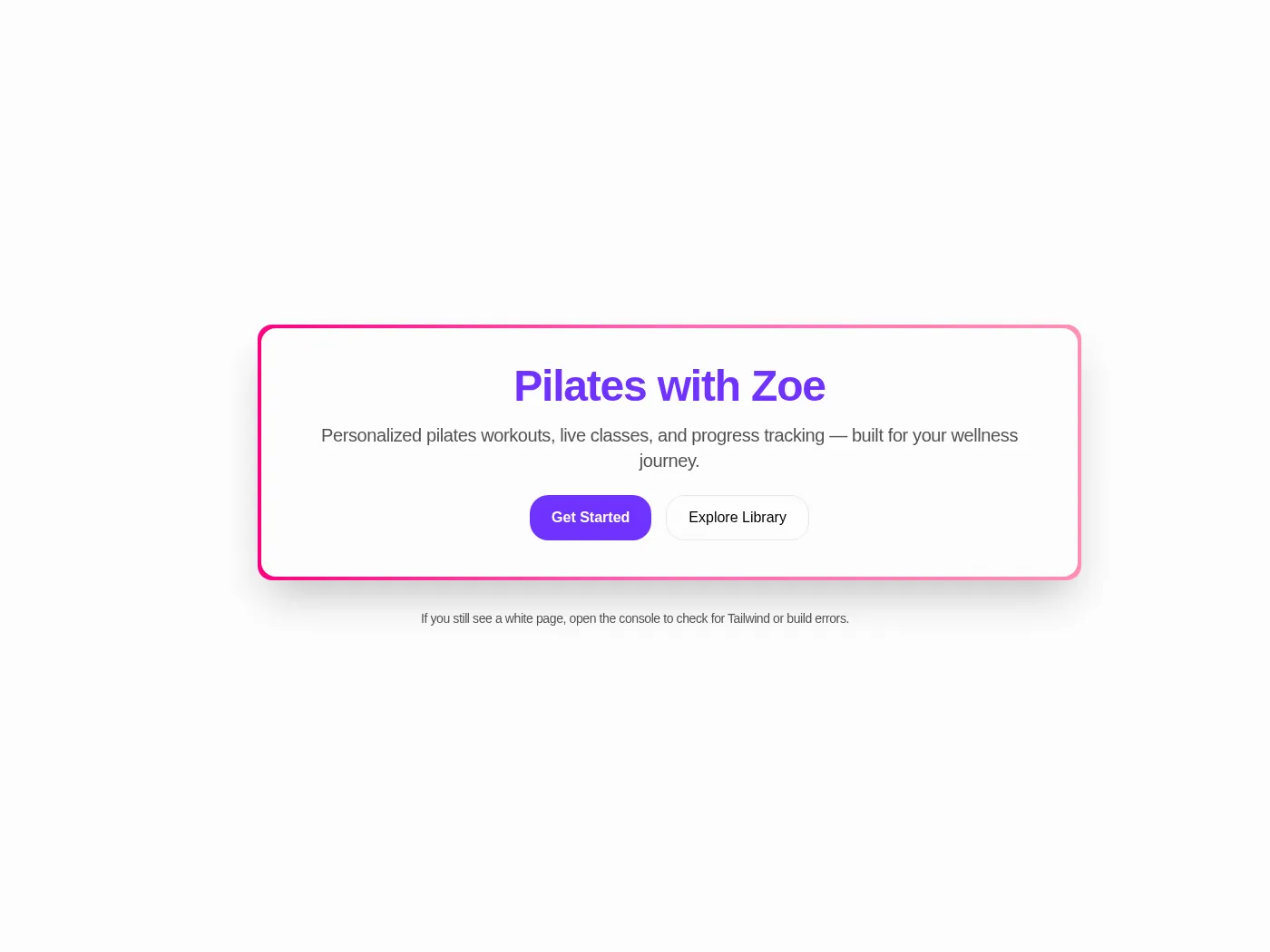 Pilates with Zoe: Personalized Pilates App