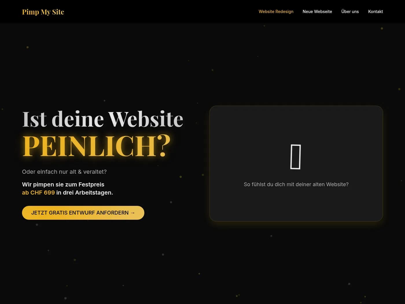 Pimp My Site – Premium Website Redesign Service for Swiss SMEs