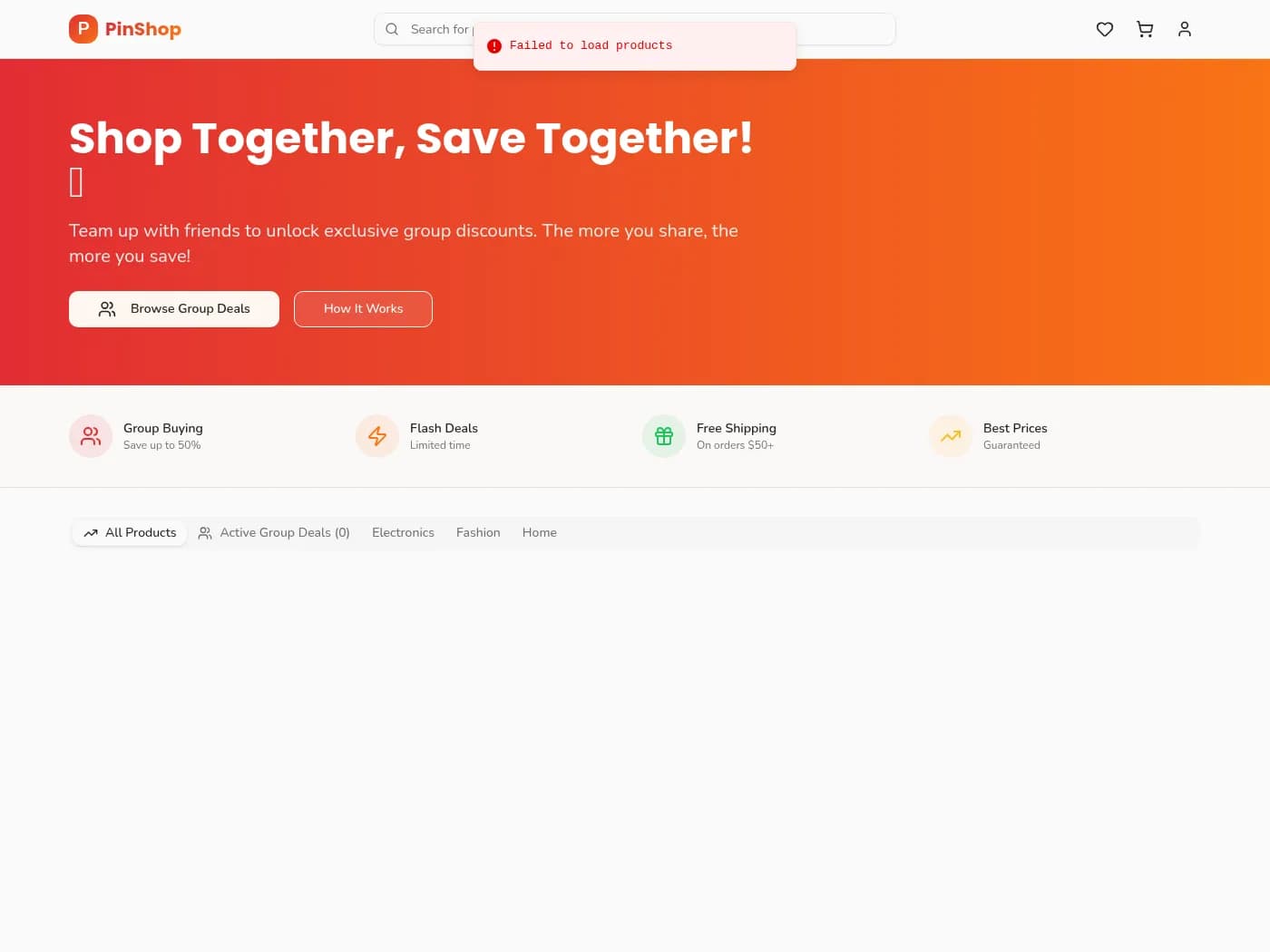 Pin Duo Duo-Inspired Group Buying E-commerce Platform