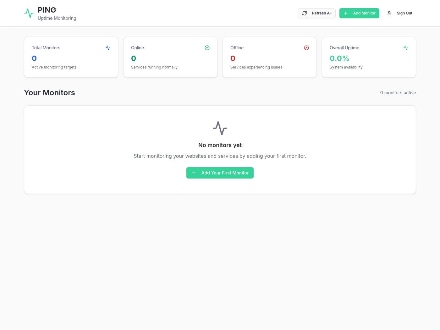 PING: Real-Time Website and Server Uptime Checker