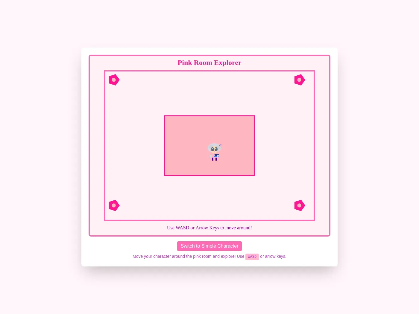 Pink Room 2D Explorer