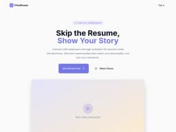 PitchBoard MVP: Video-First Job Marketplace