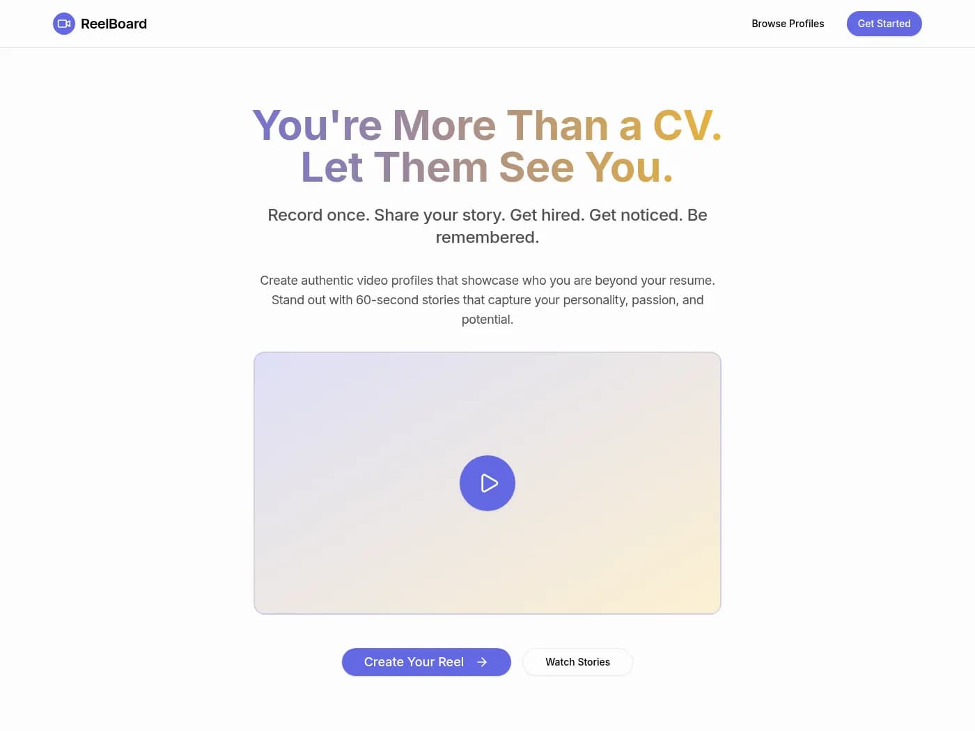 PitchPro: Video-First Professional Identity Platform