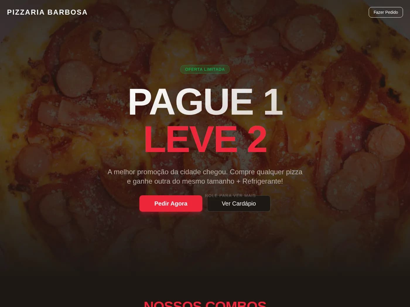 Combo Pizza Landing