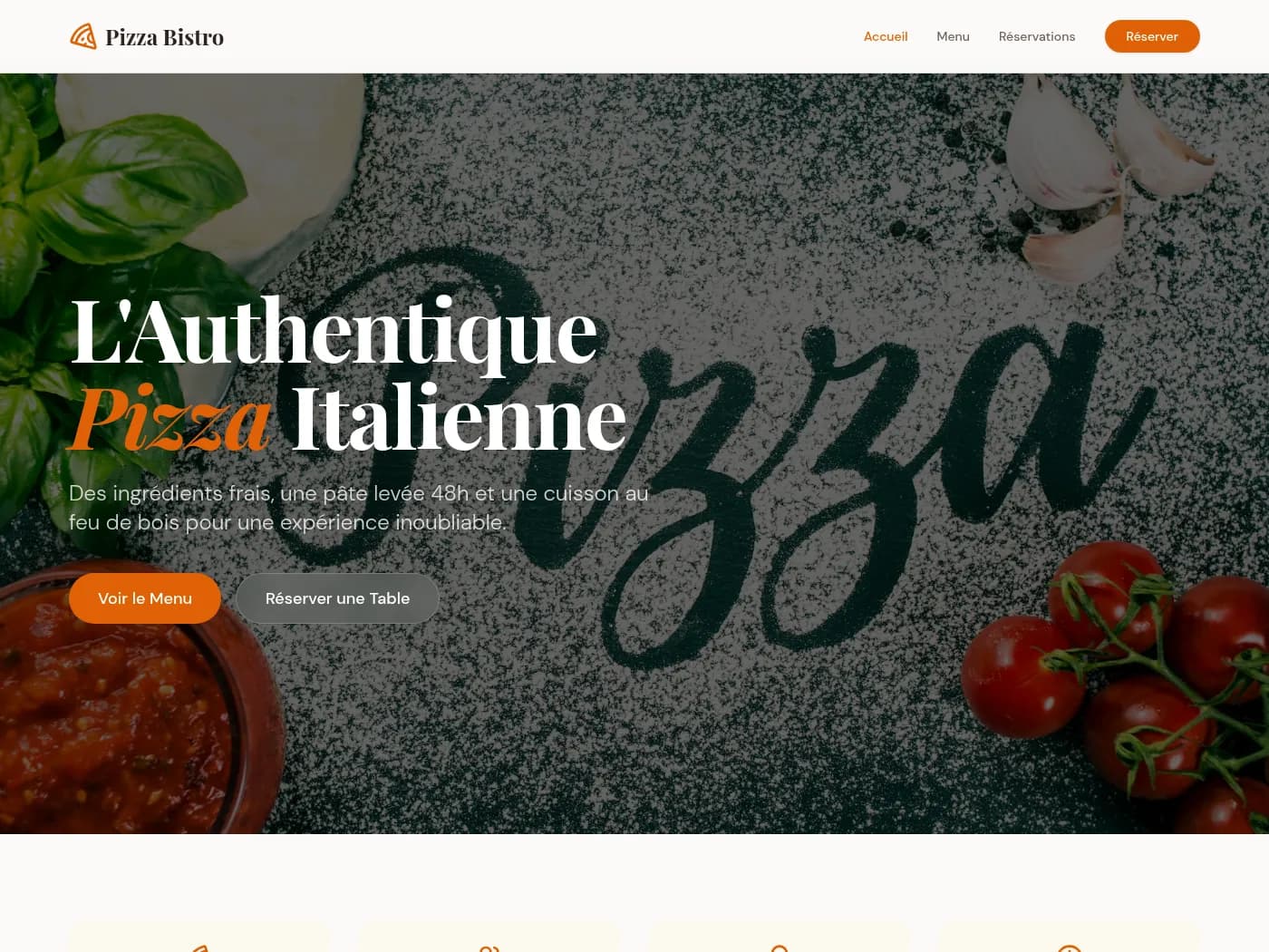 Pizza Bistro Booking