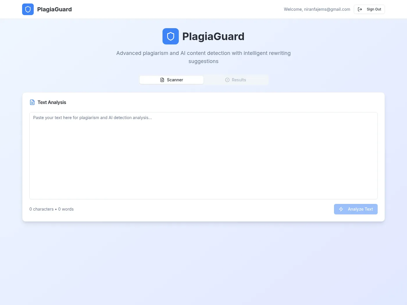 PlagiaGuard: Plagiarism & AI Content Detector and Cleaner